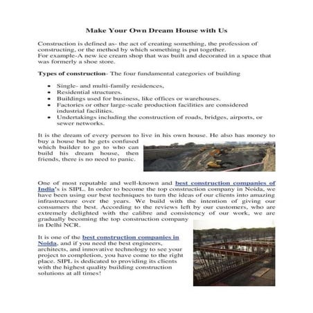 Make Your Own Dream House with Us | PDF