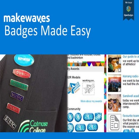 Open Badges Made Easy with Makewaves | PPT