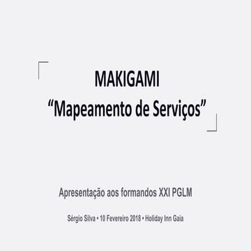 Makigami PG Lean Management por Sérgio Silva | PDF