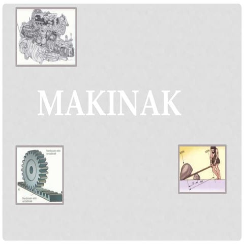 Makinak eta makina sinpleak | PPTX