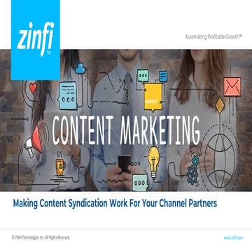 Making Content Syndication Work For Your Channel Partners | PPT