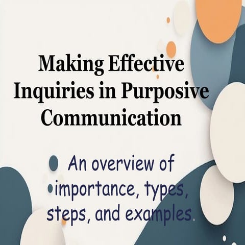 MAKING-INQUIRIES-FINAL FOR PURPOSIVE COMMUNICATION | PPTX