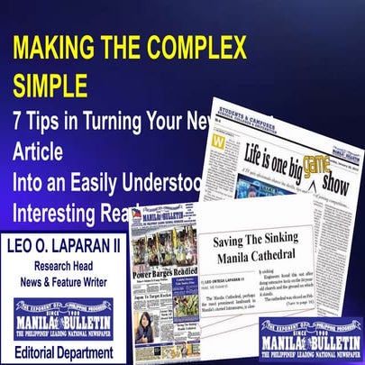 MAKING-THE-COMPLEX-SIMPLE SCIENCE WRITING | PPT
