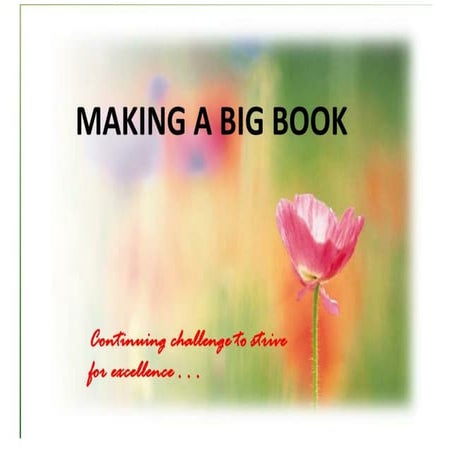 MAKING A BIG BOOK | PDF | Books and Literature