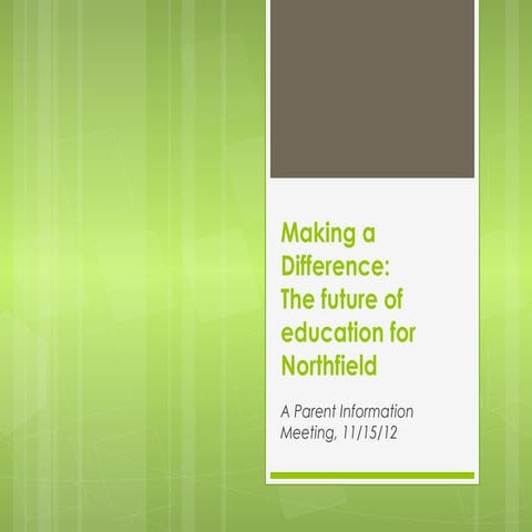 Making a Difference ppt show | PPSX