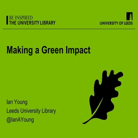 Making a green impact | PPTX