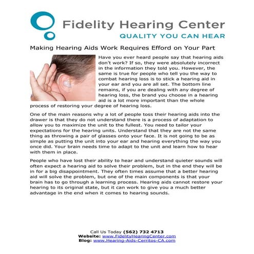 Expert Tips for Getting Used to Your New Hearing Aids | PDF