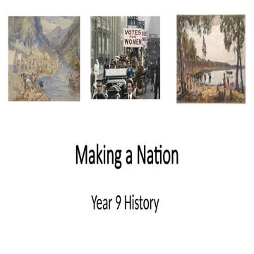 Making a Nation history powerpoint........ | PPTX
