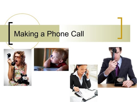 Presentation: Telephone Etiquette | PPT