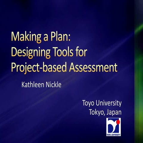 Assessment Blueprint Example | PPTX