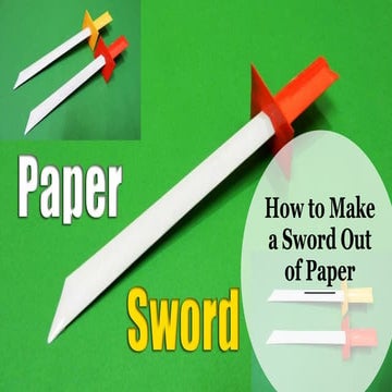 How to Make a Sword Out of Paper | PPTX