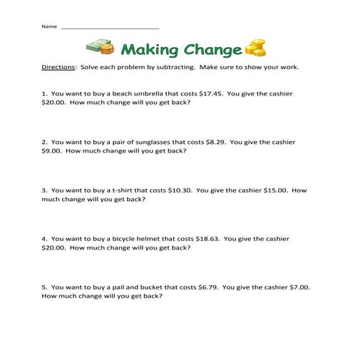 Making change assessment | PDF