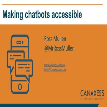 Making chatbots accessible | PPT