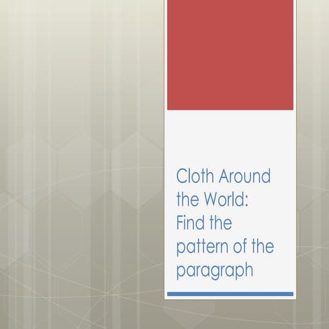 Making cloth | PPT
