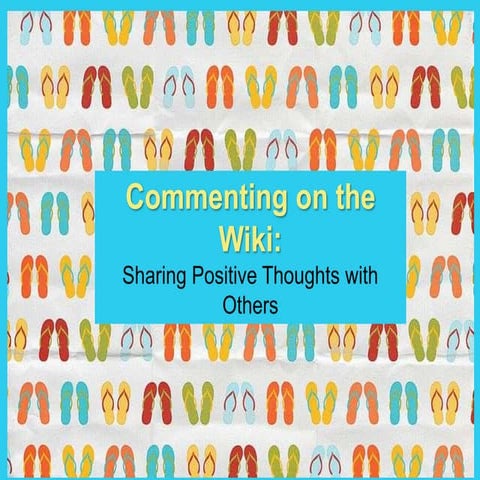 Making comments on the wiki | PPT