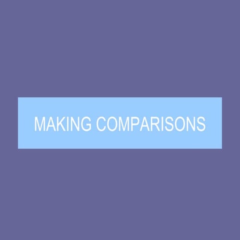 NB1 & NB2: Making Comparisons | PPT