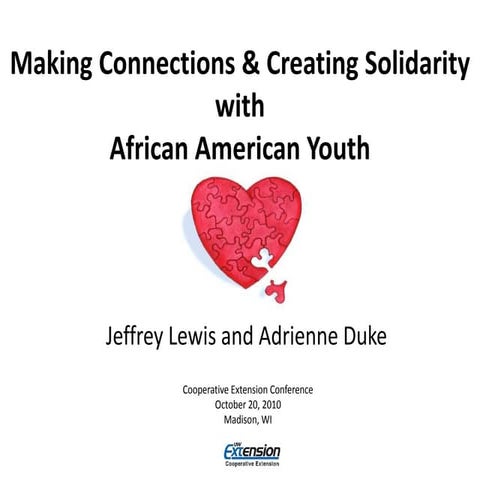 Making Connections and Creating Solidarity with African American Youth ...
