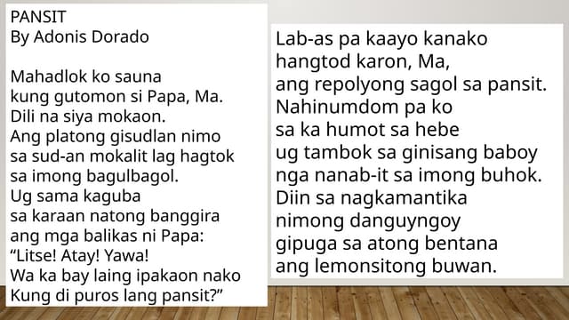 ENGLISH 6 PPT Q3 W1 - Text-types according to Purpose and Language ...