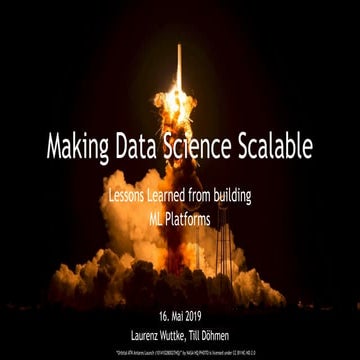 Making Data Science Scalable 5 Lessons Learned Ppt 