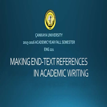 Making End-Text References | PPTX