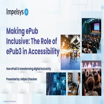 Making ePub Inclusive-The Role of ePub3 in Accessibility | PDF