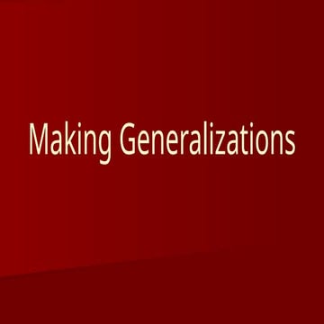 Generalizations in engineering’s English | PPTX