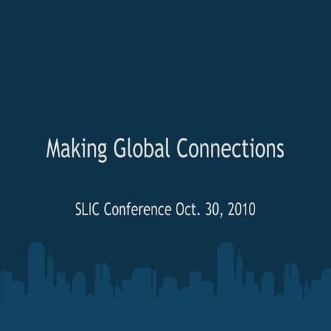 Making global connections | PPT