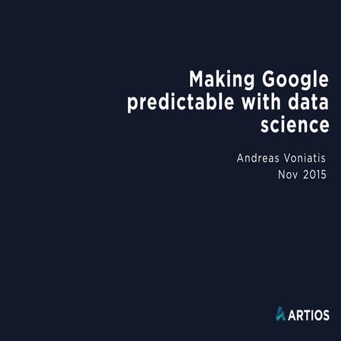 Making google predictable with data science | PDF