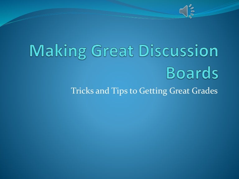 Making Great Discussion Boards making-great-discussion-boards