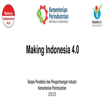 Making Indonesia 4.0 which discuss about high technology | PDF