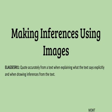 Making inferences using images graphic organizer & Images | PPTX | Science