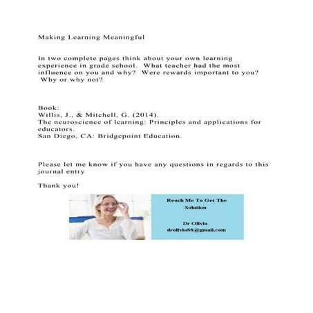 Making Learning MeaningfulIn two complete pages think about yo.docx