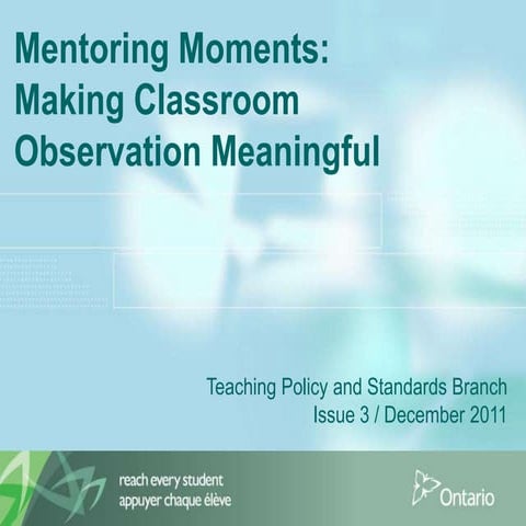 Making meaningful classroom observations | PPTX