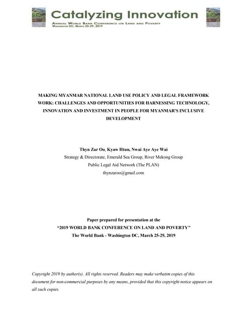 Territorial Development - Managing Landscapes for the Rural Future | PPT