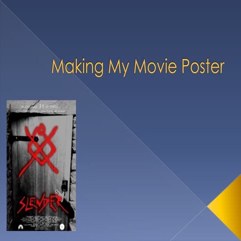 Making my movie poster | PPTX