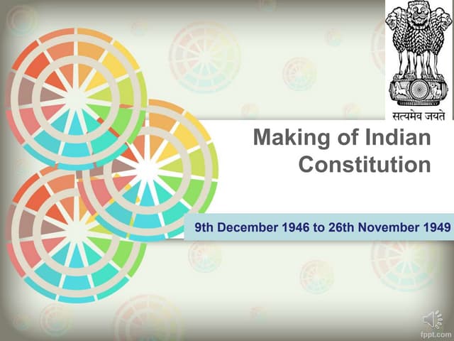 The Indian Constitution ppt | PPTX | Civic affairs | Politics