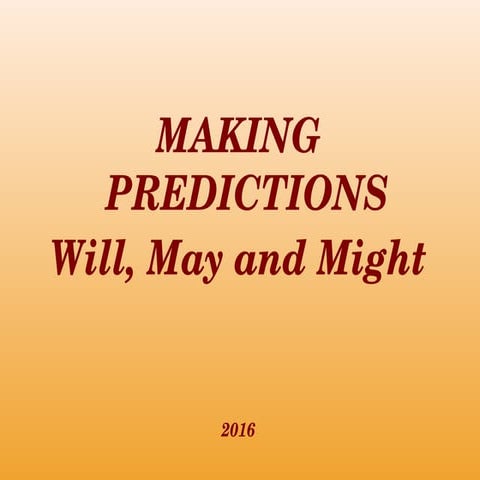 Making predictions | PPT | Free Download