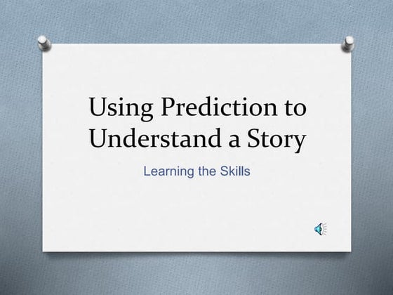 Predicting outcomes(Michael) | PPT
