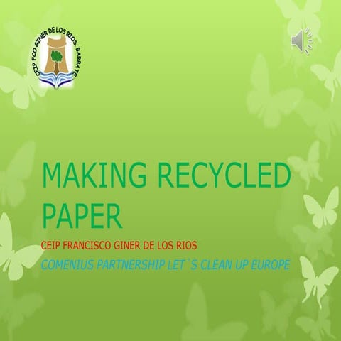 Making recycled paper | PPTX | Homework and Study | Education