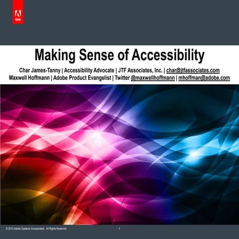 Making Sense of Accessibility | PPT
