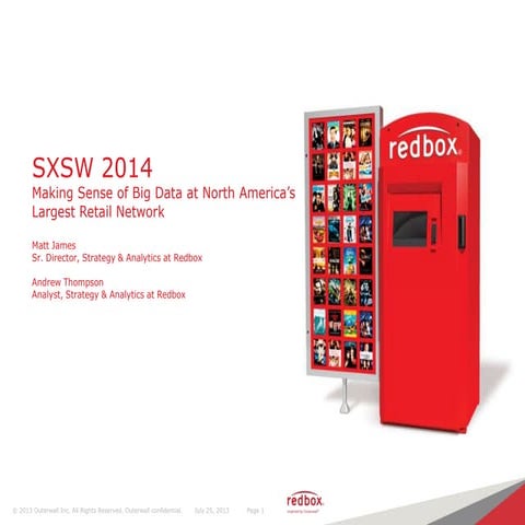 Making sense of big data at redbox | PPTX