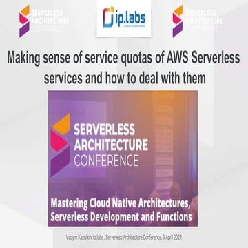 Making sense of service quotas of AWS Serverless services and how to ...