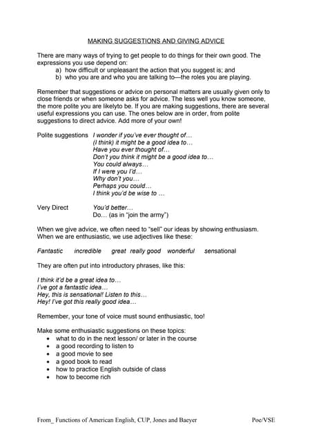 GIVING ADVICE 2B1.pptx