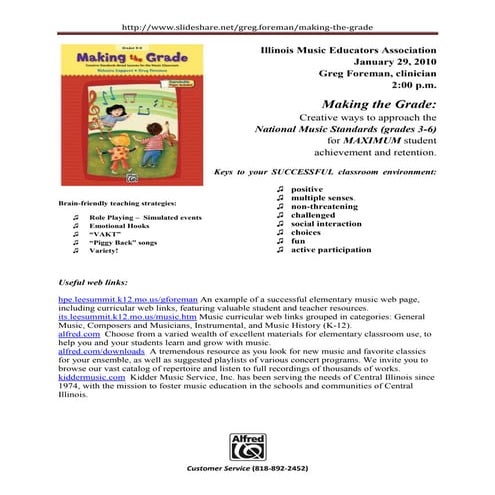 Teaching music across the curriculum handout | PDF