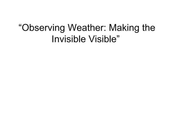 Weather instruments ppt for students | PPT | Weather | Science