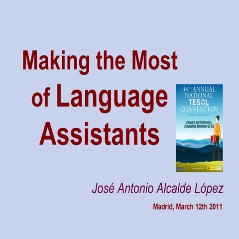 Making the most of language assistants | PPT