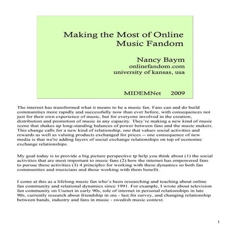 Making the most_of_online_music_fandom | PDF