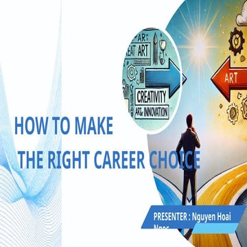 đề tài MAKING THE RIGHT CAREER CHOICE.pptx