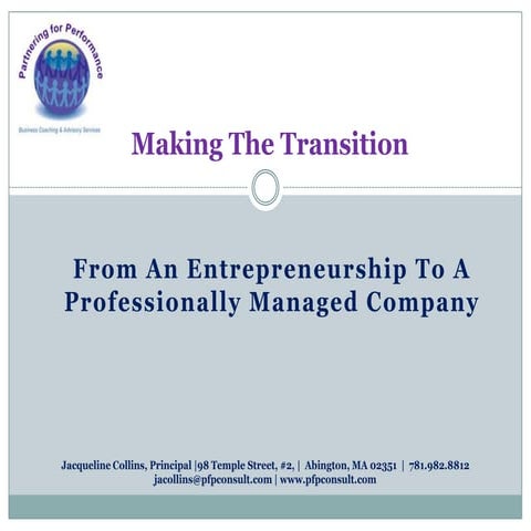 Making the Transition | PPT