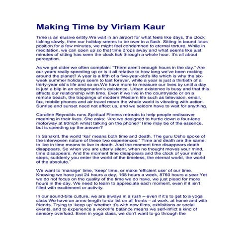 In Praise of Slowness - Summary and Conversation Lesson | PPTX